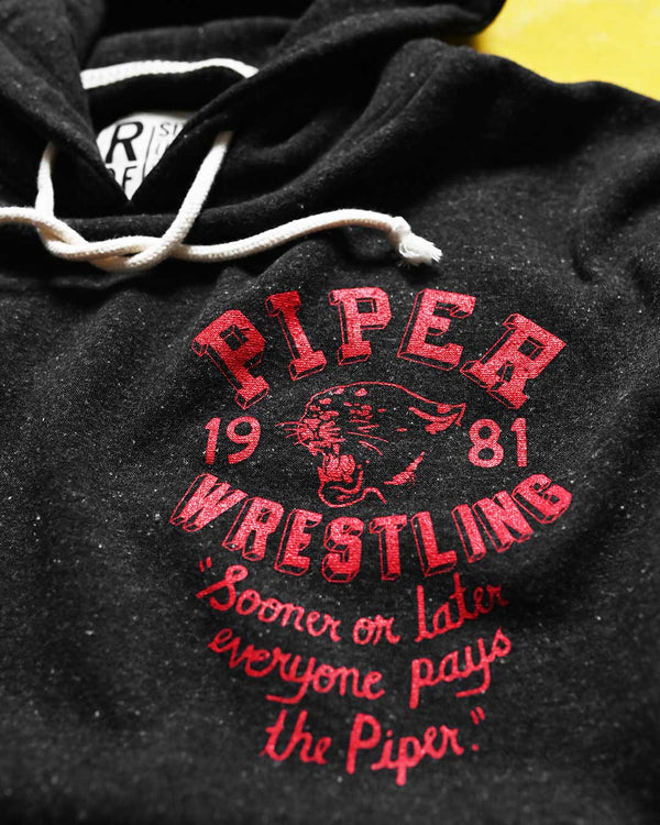 Rowdy Roddy Piper Everyone Pays Black PO Hoody - Roots of Fight