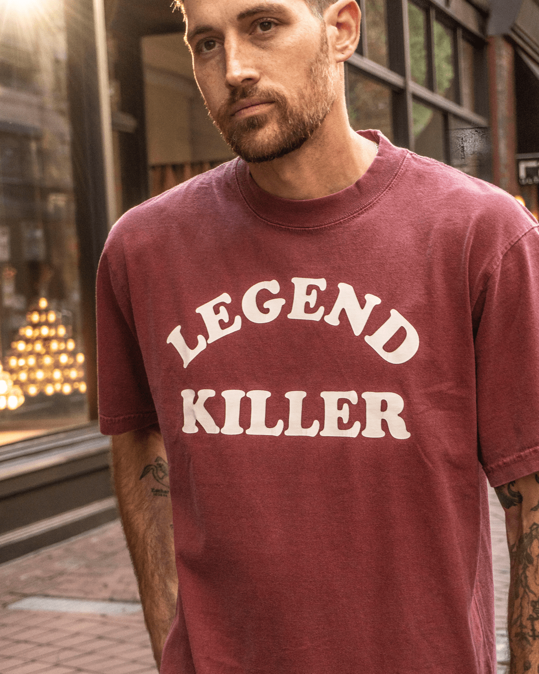 Rowdy Roddy Piper Legend Cardinal Heavyweight Tee