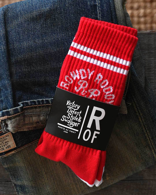 Rowdy Roddy Piper Red Socks - Roots of Fight