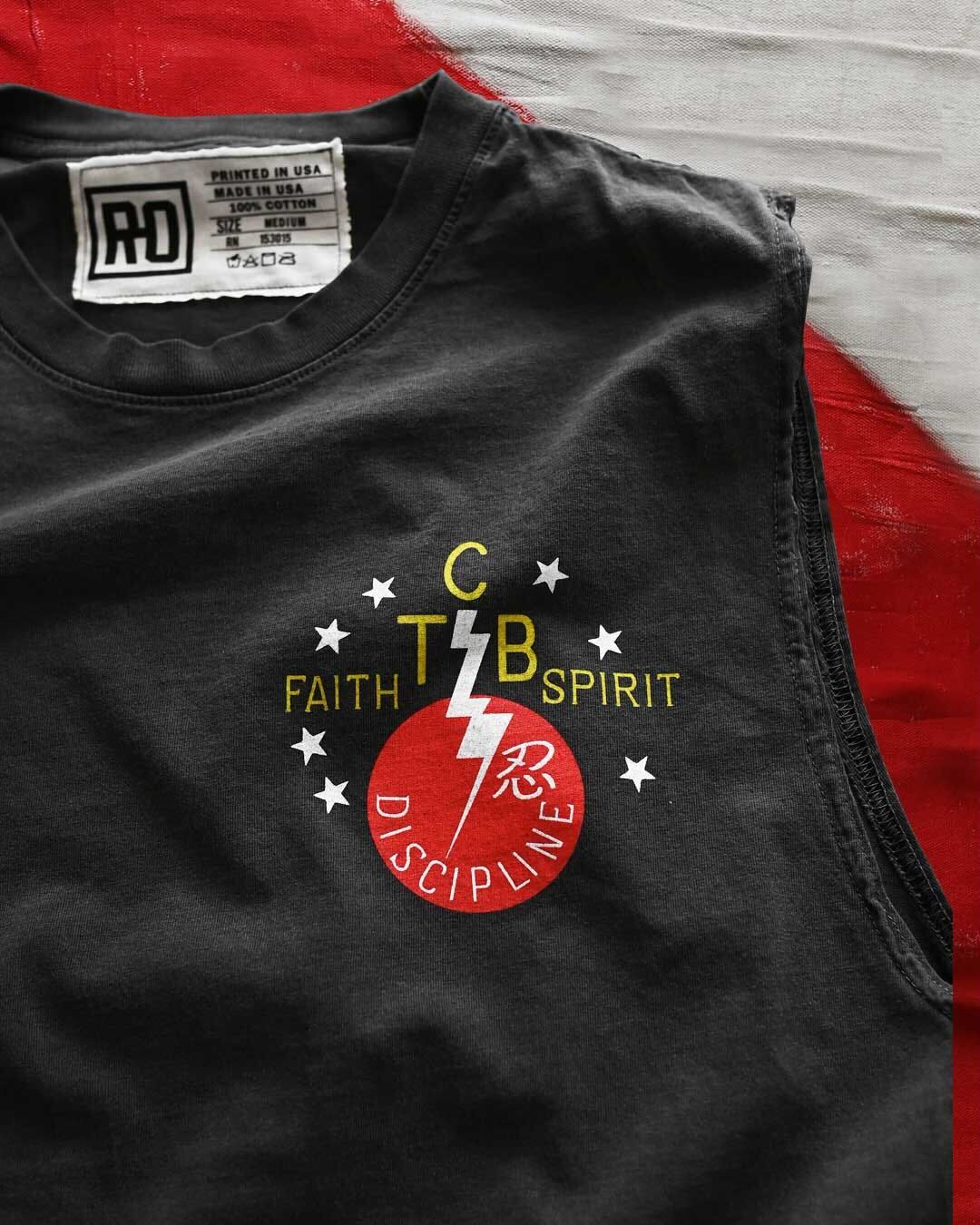 Elvis TCB Black Muscle Tee - Roots of Fight