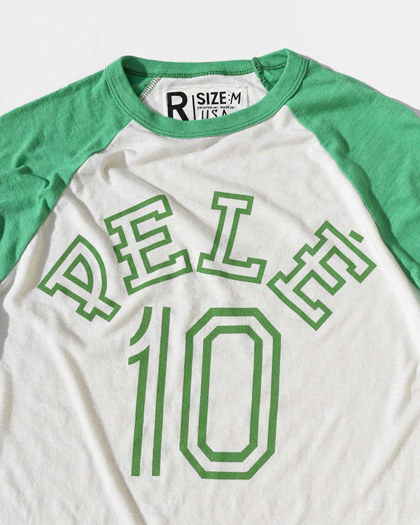 Pelé #10 Green Raglan - Roots of Fight